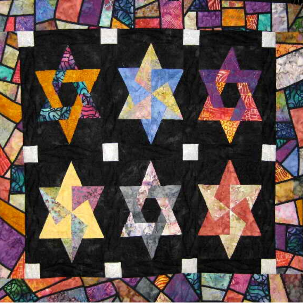 Stars of Zion Wall Hanging Pattern – Fay's Design Studio & Fay Nicoll ...