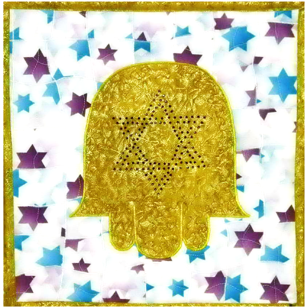 Woven Chamsa Pattern – Fay's Design Studio & Fay Nicoll Judaica Designs
